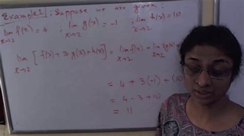 computing limits using limits laws a few examples youtube
