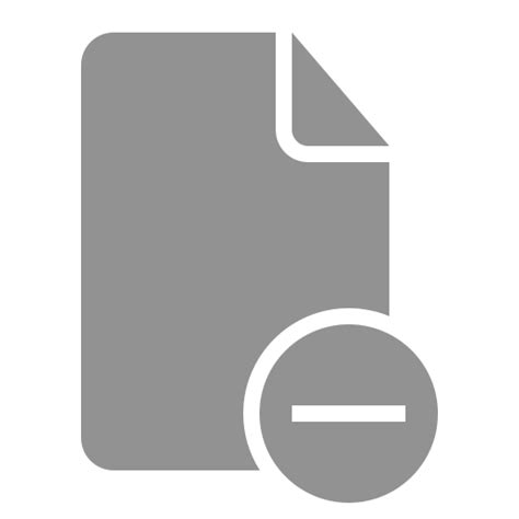 Document Remove Icon Free Download On Iconfinder
