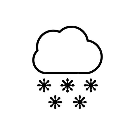 Premium Vector Snow Cloud Icon For Web And Print Weather Vector Icon