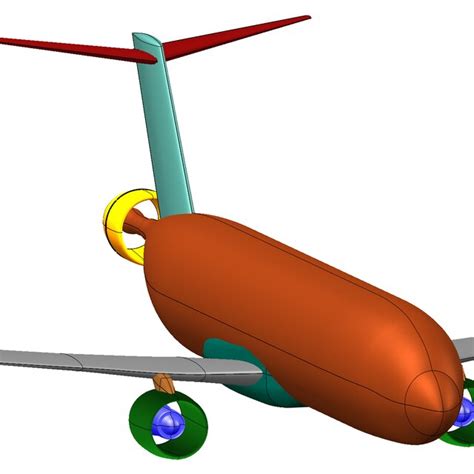 Example Of An Openvsp Aircraft Model Used Through Openvsps Pygeo Download Scientific Diagram