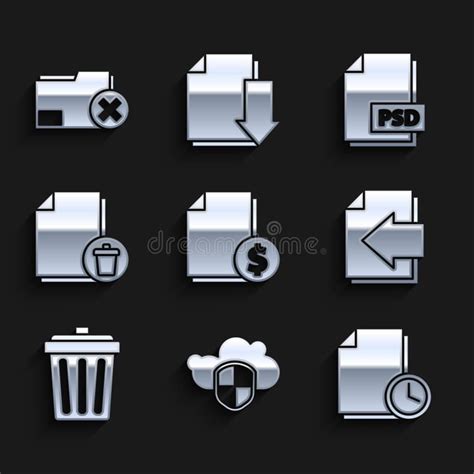 Set Finance Document Cloud And Shield Document With Clock Next Page