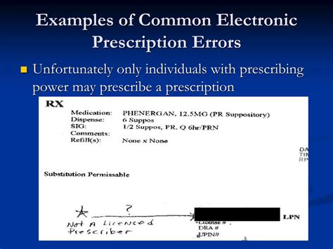 Ppt Electronic Prescribing Errors Powerpoint Presentation Free Download Id 736573