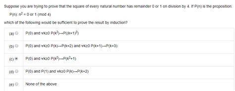 Solved Suppose You Are Trying To Prove That The Square Of Chegg