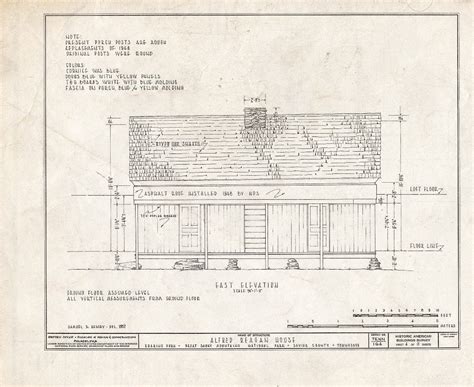 Blueprint Habs Tenn78 Gatv3 Sheet 4 Of 11 Alfred Raegan House