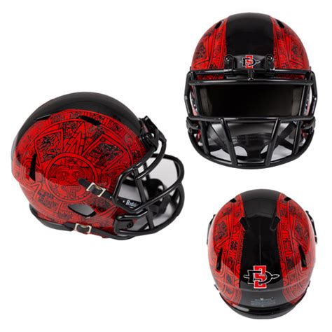Shop Aztecs Mini Replica Aztec Calendar Football Helmet