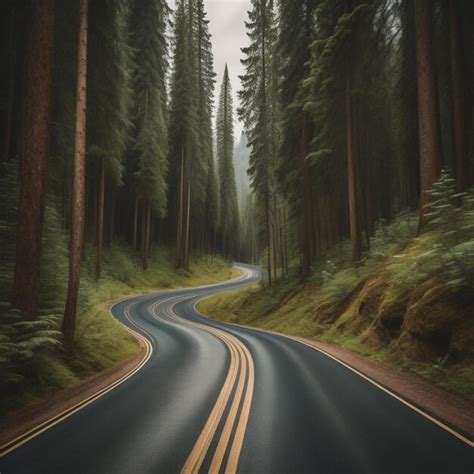 Premium Photo Winding Road