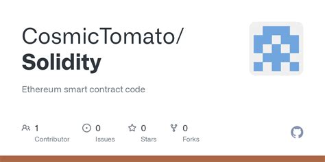GitHub CosmicTomato Solidity Ethereum Smart Contract Code