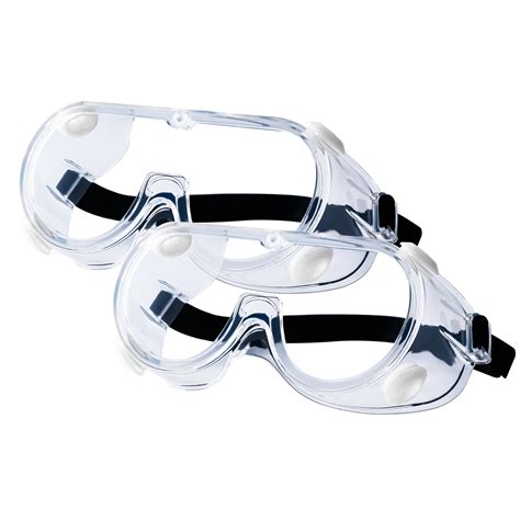Honmein 2 Pack Safety Goggles Anti Fog Lab Goggles Over Glasses