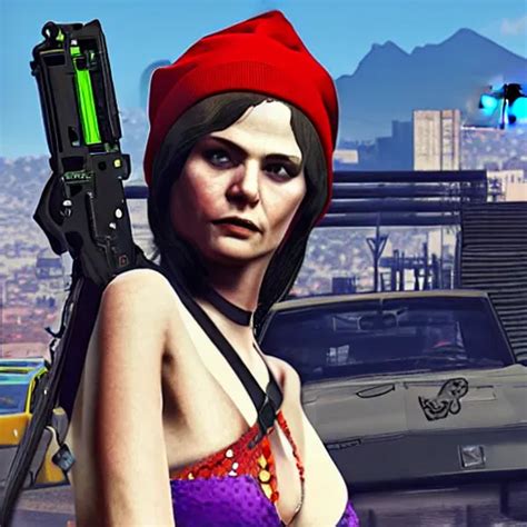 Eva Elfie In Gta 5 Screensaver Game Graphics Highly Stable Diffusion