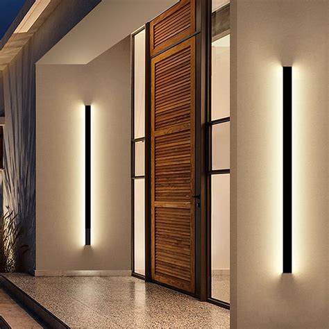 Exterior Wall Lights For House 2pack 47 3inch Long Strip Modern