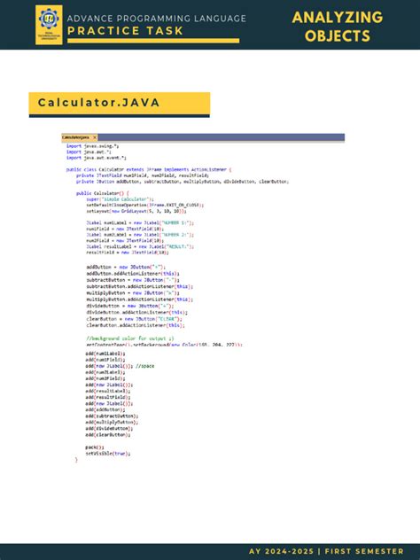Calculator Sample Code Java Pdf