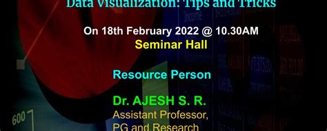 Data Visualization Tips And Tricks Kumbalathu Sankupillai Memorial