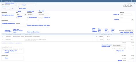 Quickbooks Export Invoice Template Parahyena