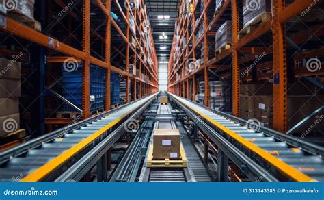 Automated E Commerce Warehouse Efficiency In Modern Online Retail