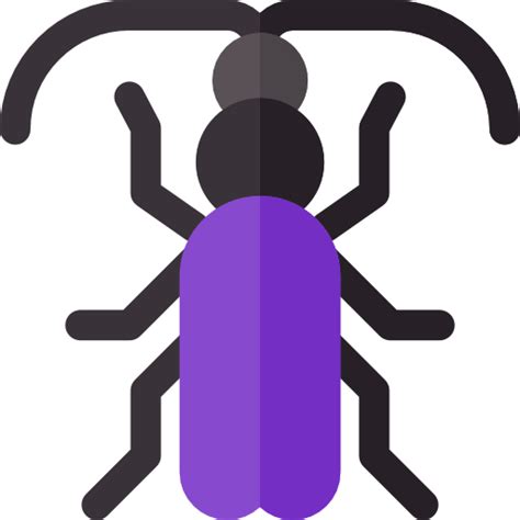 Bug Basic Rounded Flat Icon