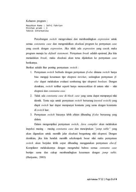 01 12 Java Se Switch Statement Pdf