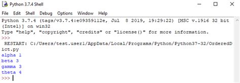 Techies Sphere Ordereddict In Python