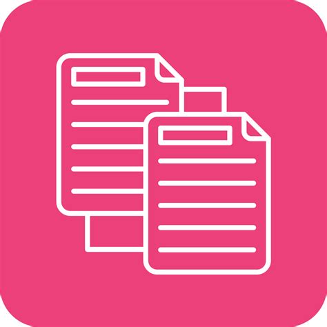 Duplicate Documents Line Round Corner Background Icons 14722937 Vector Art At Vecteezy