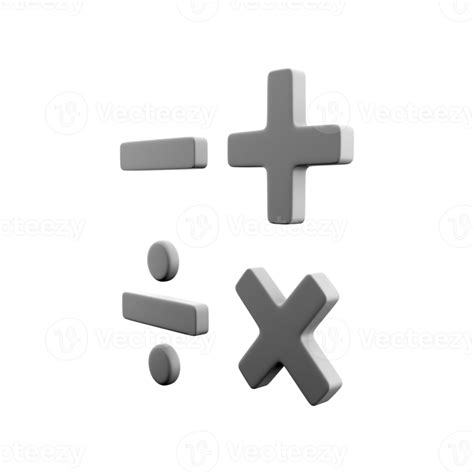 3d Representación Matemáticas Educación Símbolos En Blanco Antecedentes