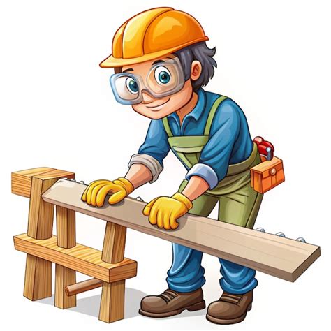 Illustration De Personnages De Dessins Animés De Travaux De