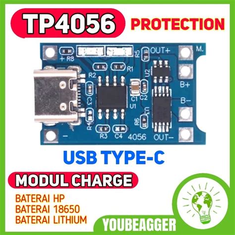 Jual Modul TP4056 USB TYPE C With Protection Shopee Indonesia