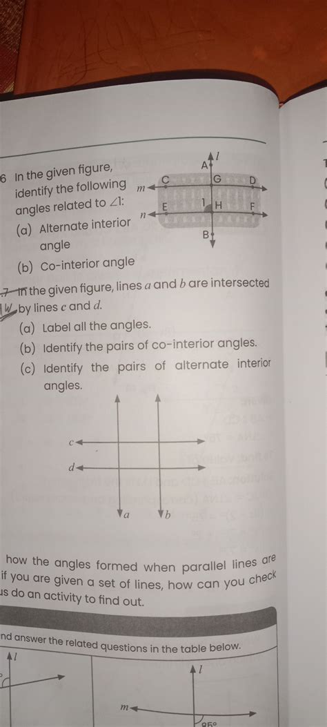 6 In The Given Figure Identify The Following Angles Related To Angle 1