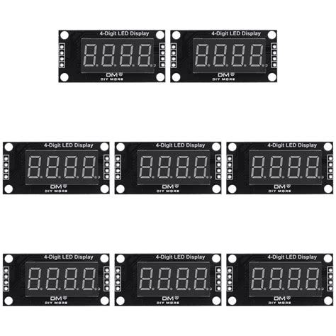 Likrtyny Módulo Pantalla LED TM Módulo Reloj Dígitos Módulo LED Digital amarillo