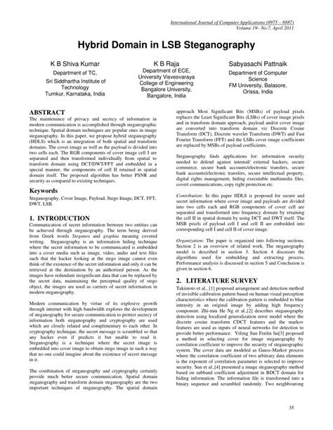 Pdf Hybrid Domain In Lsb Steganography