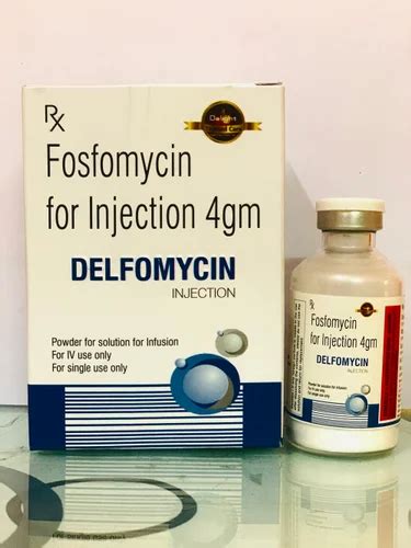 Fosfomycin 4mg Injection Delfomycin 4mg Inj At ₹ 5300unit Fosfomycin