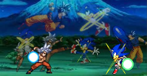 Mui Goku Vs Ultra Sonic By Knucklesdashplush On Deviantart