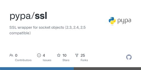 github pypa ssl ssl wrapper for socket objects 2 3 2 4 2 5