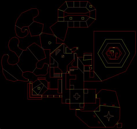 Playstation Doom Level 39 The Pit Level Map