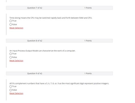 Solved Question 7 Of 42 Time Slicing Means The Cpu May Be