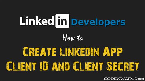 Create Linkedin App Step By Step Guide