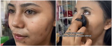 Kekuatan Makeup Bikin Wajah Wanita Penuh Flek Hitam Ini Jadi Dewy