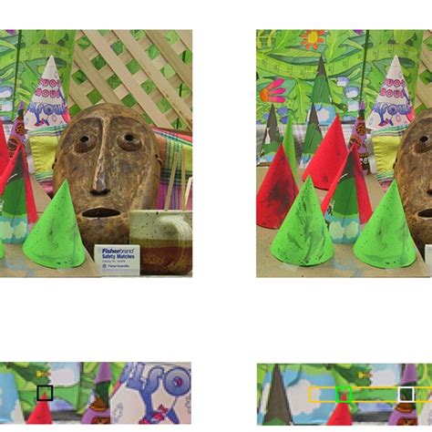 a a rectiied stereo pair of images b method of block matching to ond