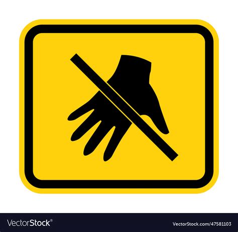 Hot Surface Do Not Touch Royalty Free Vector Image