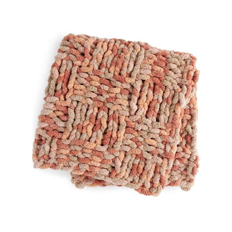 Free Easy Bernat Big Basketweave Blanket Knitting Pattern Yarnspirations