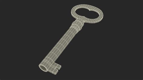 3d Classic Door Lock Key Steel Turbosquid 2327160