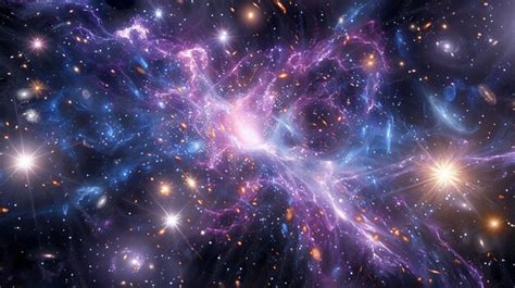 Within The Intricate Web Of The Universe The Close Proximity Of Galactic Clusters And Celestial
