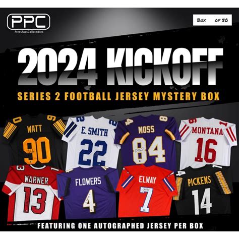 Press Pass Collectibles 2024 Kickoff Jersey Mystery Box Series 2