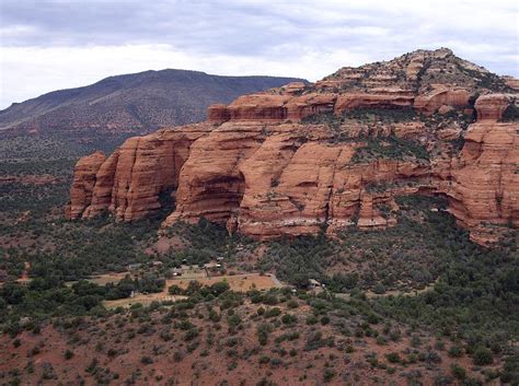 Helicopter Aerial Tour 1st House Built In Sedona Arizona Photograph