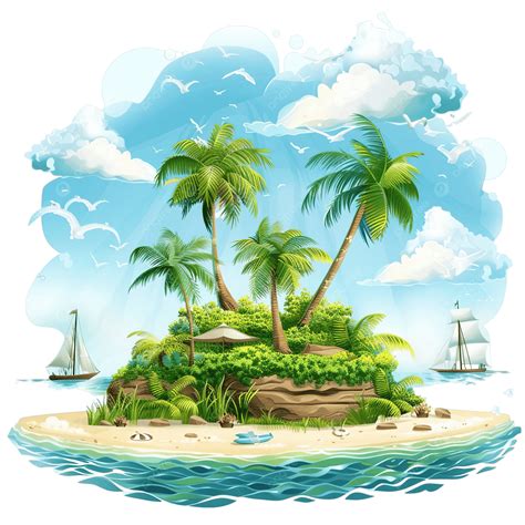 Isla Animada Para Escritorio