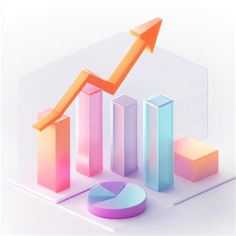 A Graph With An Arrow Pointing Up And An Arrow Pointing Up Premium Ai Generated Image