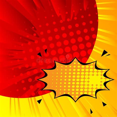 Comic Book Style Social Media Story Or Post Template Stock Vector