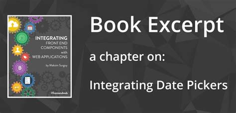integrating date pickers maks surguy s blog on technology innovation