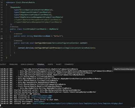 I Have One Template Project On Base Packages Of Abp 421 Then I Migrated That To 831 With Abp