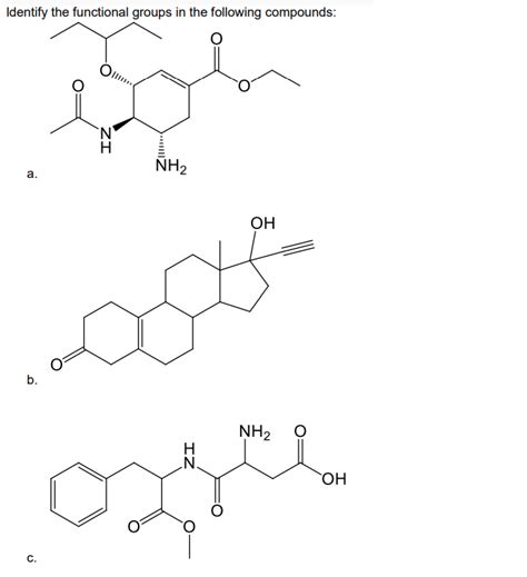 Solved How Can I Know And Recognize Each Functional Groups