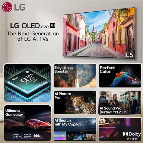 Lg 2025 C5 Oled Evo Ai Gen 8 Processor Perfect Black Color Ai Picture