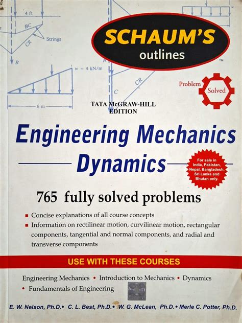 Buy Engineering Mechanics Dynamics 765 Fully Solved Problems Book Online At Low Prices In